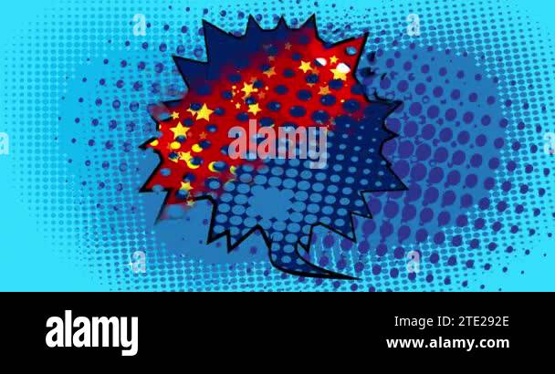 Comic Book Background. Motion poster. 4k animated Comics moving ...