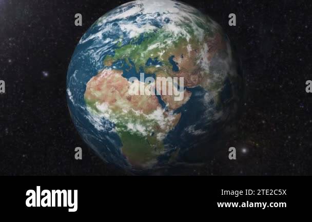 Earth zoom to Middle East satellite view 3d animation Stock Video ...