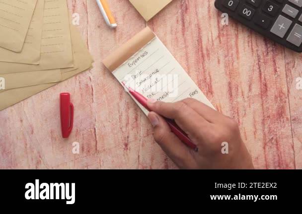 check mark on a check box on a paper Stock Video Footage - Alamy