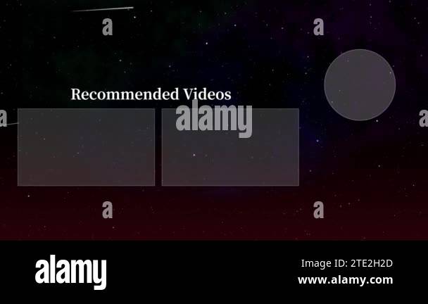 YouTube end card ending screen motion graphics Stock Video Footage - Alamy