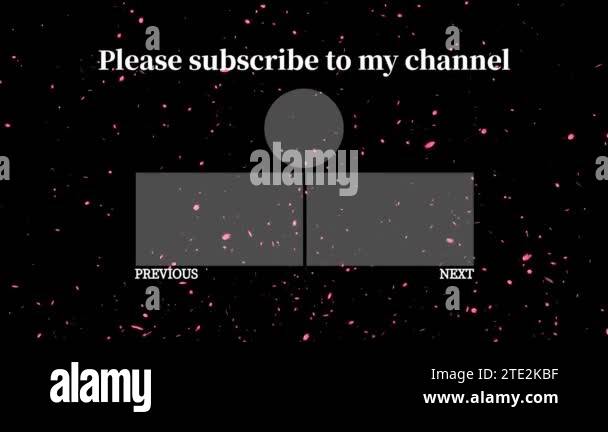 YouTube end card ending screen motion graphics Stock Video Footage - Alamy