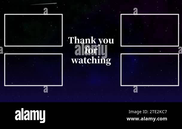 YouTube end card ending screen motion graphics Stock Video Footage - Alamy