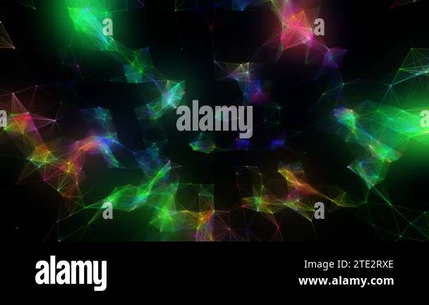 Digital 3d lowpoly plexus animation background. Abstract Plexus background animation. 3d ...