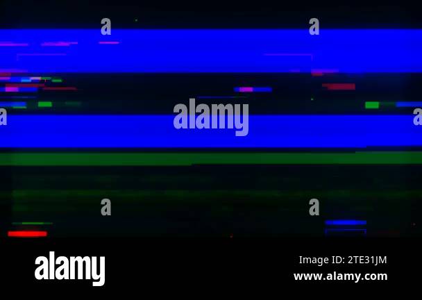 Digital glitch pixel malfunction art effect. Video signal damage with ...
