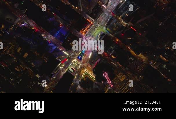 Times square new york bird's eye view Stock Videos & Footage - HD and ...