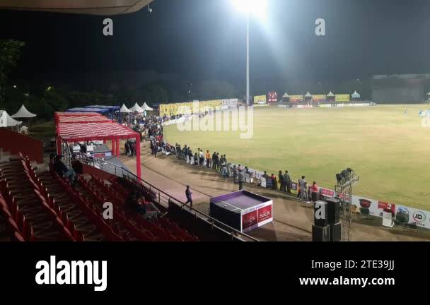 New Delhi India December 10 2021 - Cricket audience enjoying watching ...