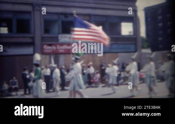 American flag 1960s parade Stock Videos & Footage - HD and 4K Video ...