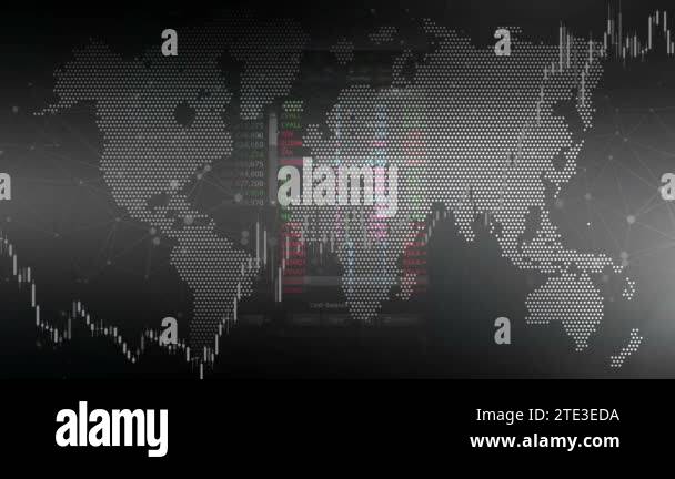 A continuous random number of numbers spread across an area on the ...