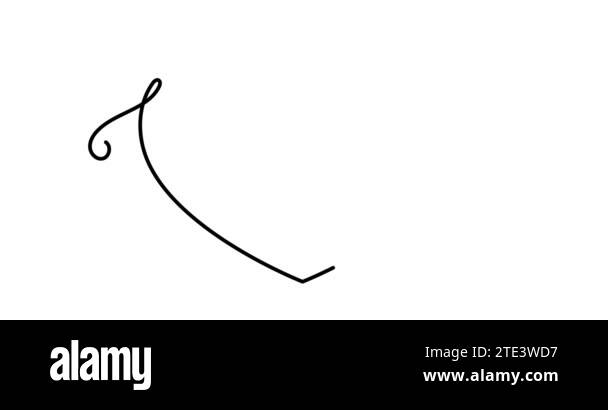 Animated illustration. Continuous one line heart and script cursive ...