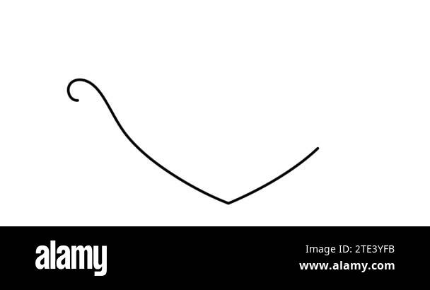 Animated illustration. Continuous one line heart and script cursive ...