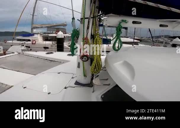 Phuket, Thailand, 08, September, 2020:Sailing equipment of the sailing ...