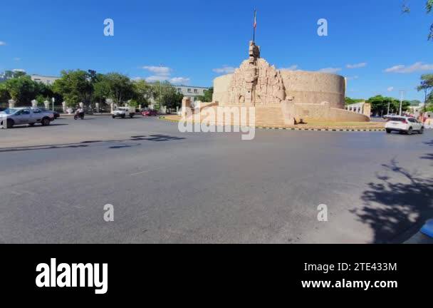 Merida, an iconic Homeland Monument, Monumento a la Patria, sculptured ...