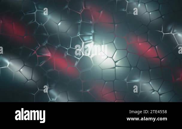 Chloroplast eukaryotic cell animation under the microscope. Motion. Abstract visualization of ...