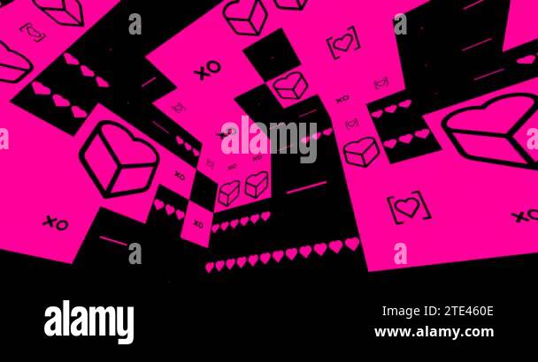 Looped 4k animation. Abstract geometry background. Ideal creative ...