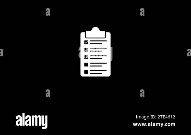 Checklist todo list icon Stock Videos & Footage - HD and 4K Video Clips ...