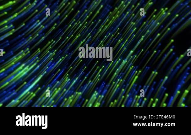 Abstract long tail light lines geometric background. Blue futuristic ...