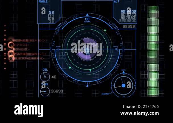 Animated Digital Dashboard.Visionary dashboard for data analysis. Futuristic display of graphs ...