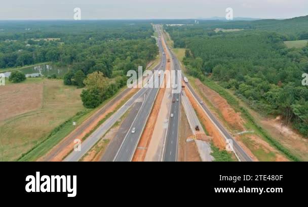 Restoration large road construction the renovation highway a modern ...