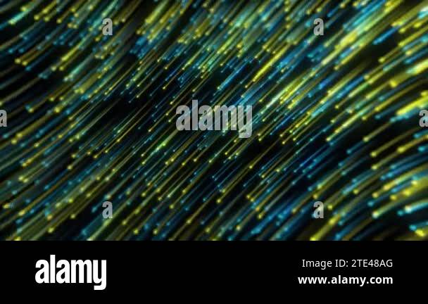 Abstract long tail light lines geometric background. Blue futuristic ...