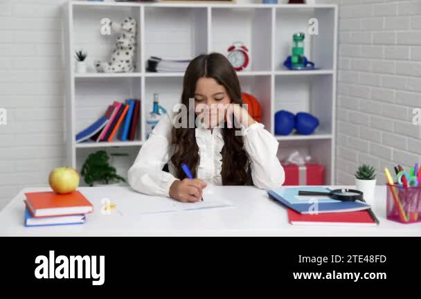 Schoolgirl schoolwork Stock Videos & Footage - HD and 4K Video Clips ...