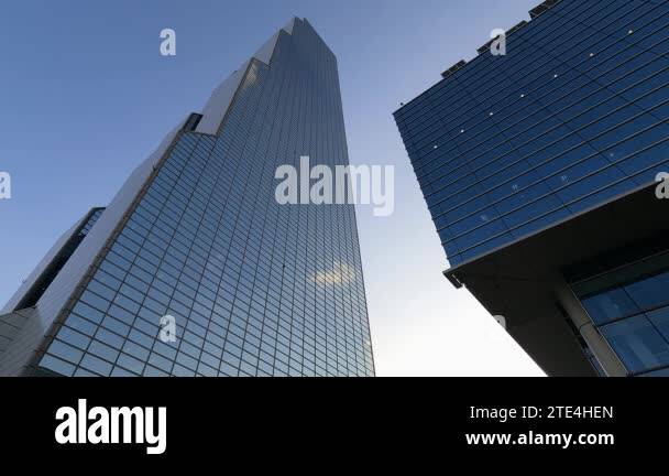 Looking Up On High-rise Building Of Trade Tower In COEX, Gangnam, Seoul ...