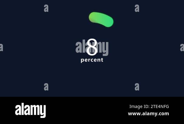 Doughnut Pie chart 2D animation. Statistics, increase, growth, rise ...
