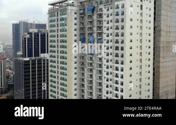 Manila's building in the capital of the Philippines. Skyscrapers in a ...