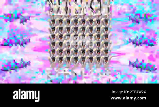 Looped 4k animation. 2d, 3d Crazy chaos mix of fashion objects and ...