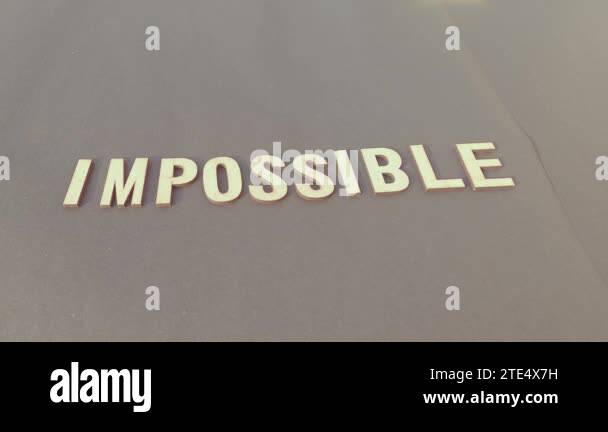 Nothing is impossible, the word itself says I am possible. Man hand ...