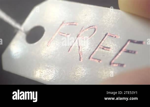 Free price tag symbol Stock Video Footage - Alamy