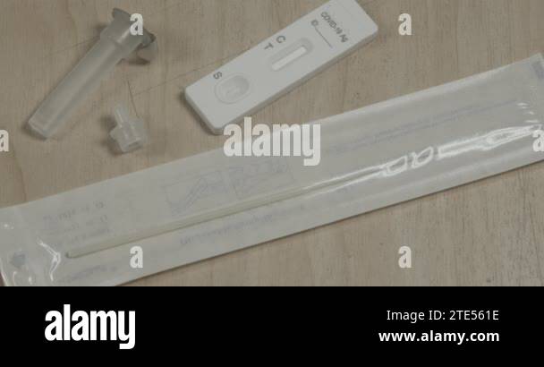 Covid-19 tester on the office table. Self Express Coronavirus Test at ...