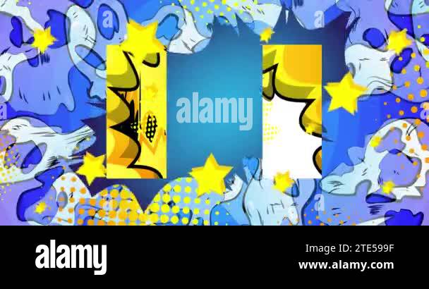 Safety. Motion poster. 4k animated Comic book word text moving on ...