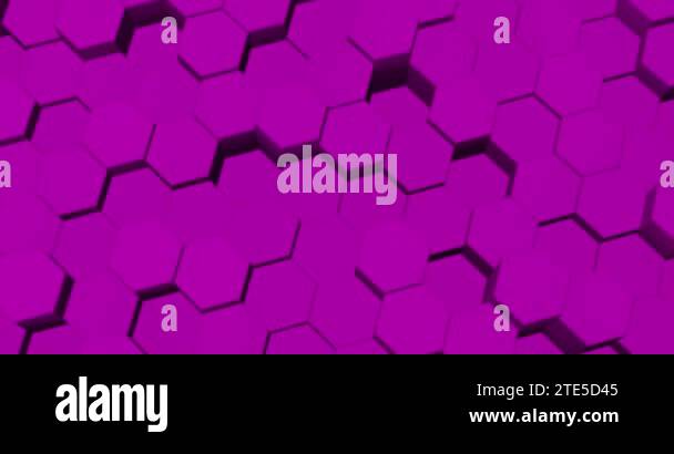 Pink Moving Hexagons Seamless Loop 3d Animation Ideal For Use As A Cool Background For Titles