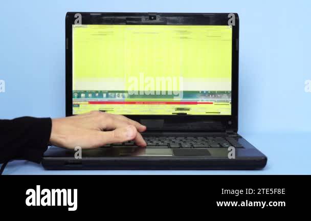 Zelenogorsk Krasnoyarkskiy krai, Russia, January 2022 - Male hand taps ...