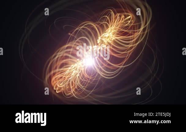 Abstract Arabesque Strings Waving Fx Background Loop/ 4k animation of ...