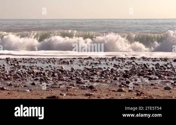 Tsunami wave hitting the coast Stock Videos & Footage - HD and 4K Video ...