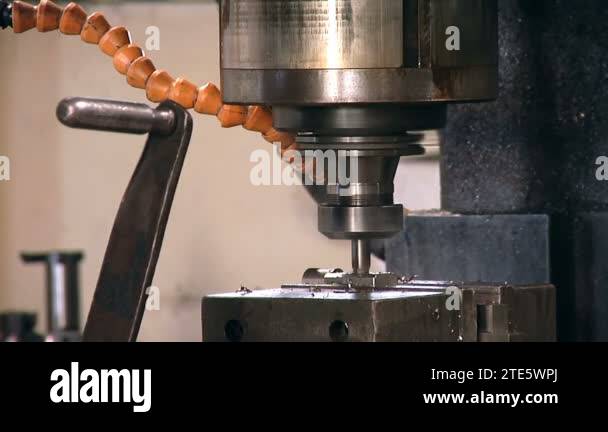 Industrial Drill Machine ; Drilling of metal profiles with horizontal ...