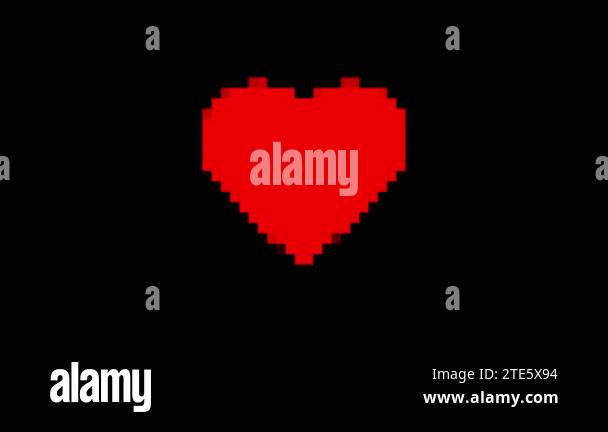 Pixelated heart pattern background Stock Videos & Footage - HD and 4K ...