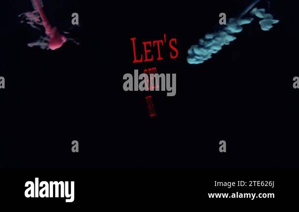 Animation of lets get creative over clouds of smoke. animation of whats ...