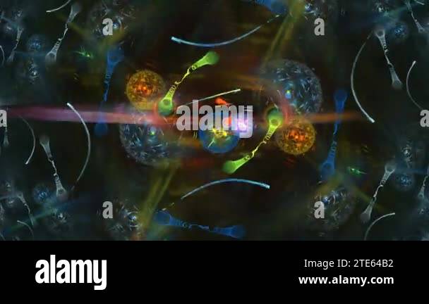 Abstract holographic gradient rainbow animation. Visual illusions ...