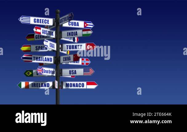 Road sign indicating tour Stock Videos & Footage - HD and 4K Video ...