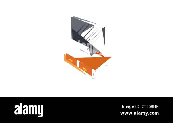 Computer icon animation Stock Video Footage - Alamy