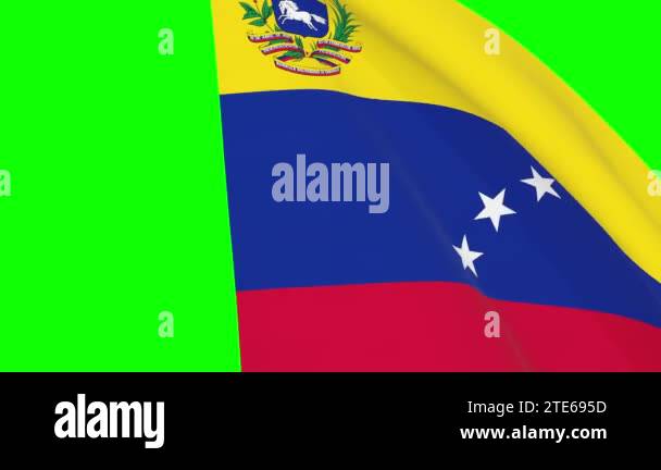 Venezuelan waving flag transition 4k and 1080 HD seamless loop ...