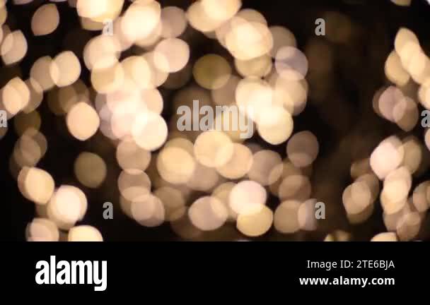 Abstract blurry, low depth of field bokeh light shapes. Vivid, colourful light effects, 4K ...