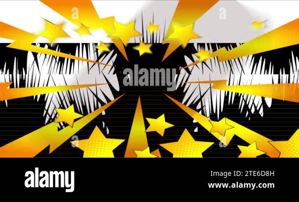 Comic Book Background. Motion poster. 4k animated Comics moving ...