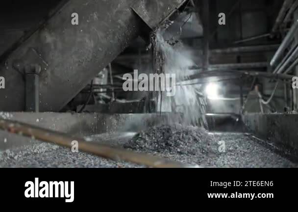 Recycling plastic by dissolving in a metal container. A large amount of ...