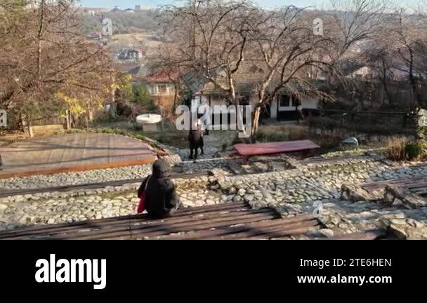 IASI, ROMANIA - DECEMBER, 2021: Ion Creanga museum. Old traditional ...