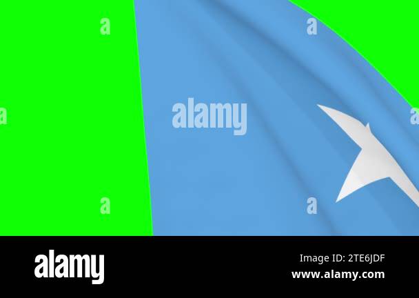 Somalia waving flag transition 4k and 1080 HD seamless loop animation ...