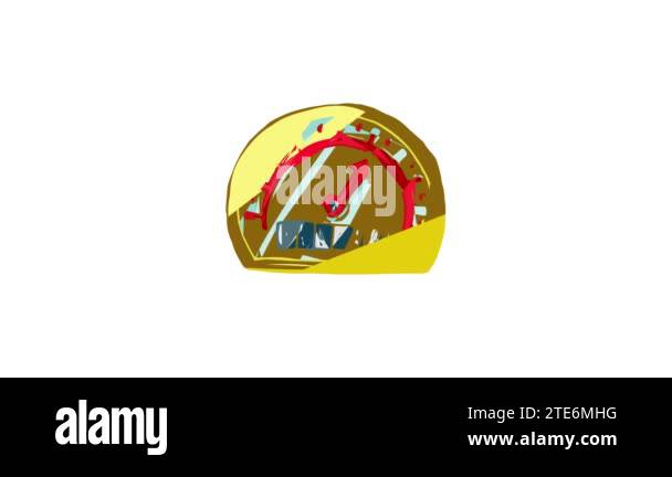 Speedometer odometer icon animation Stock Videos & Footage - HD and 4K ...