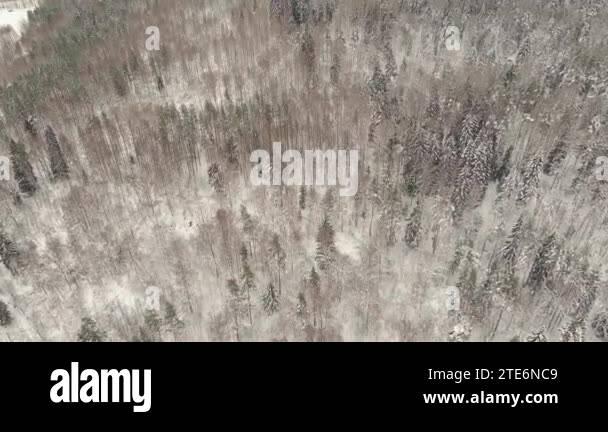 Drone view on cable way in ski resort. Ski lift elevator transporting ...